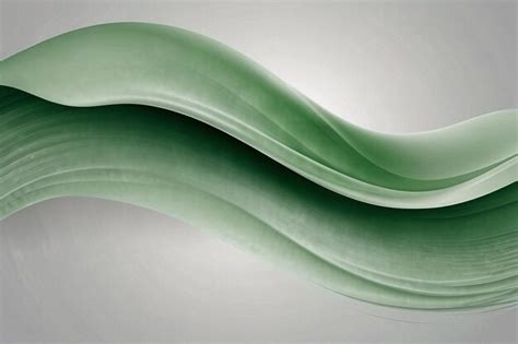 A Green Object With A Curved Edge And A Curved Design On The Top