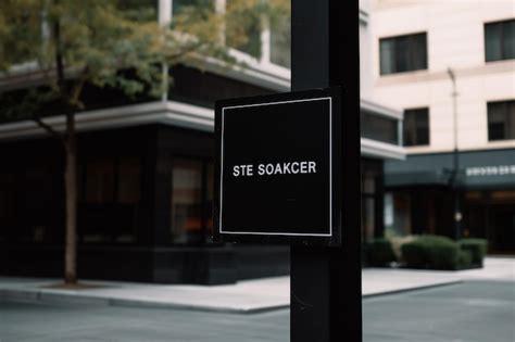 Premium Photo Black Square Sign