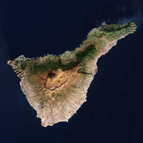 Esa Earth From Space Tenerife Canary Islands