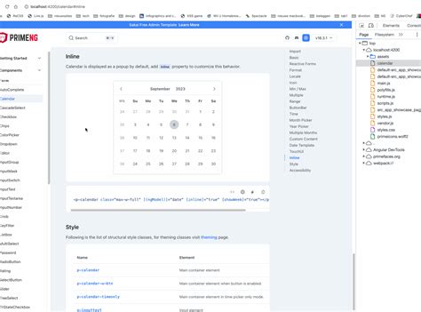 Calendar Inline Make Keyboard Focus Available For Dates · Issue 13656 · Primefacesprimeng