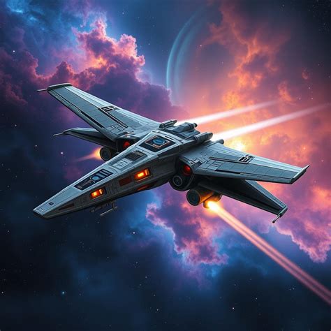 Futuristic Spaceship Inspired By Star Wars