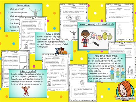 Genetics Science Lesson Teaching Resources