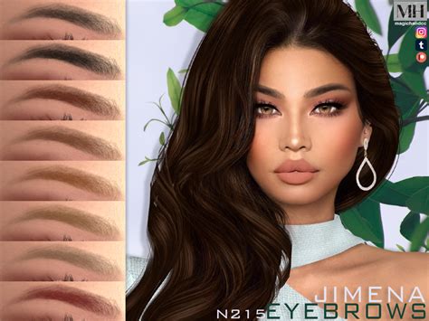 The Sims Resource Jimena Eyebrows N215