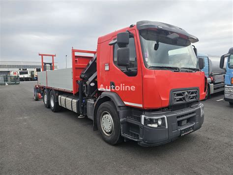 Renault D Wide X Lenk Lift Achse Flatbed Truck For Sale From Austria Premst Tten
