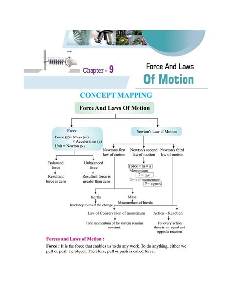 Force And Laws Of Motion Notes For Class 9 Science Pdf Oneedu24