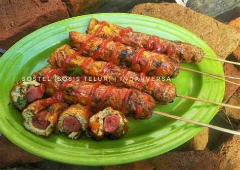 Resep Sostel Sosis Telur Tanpa Cetakan Anti Gagal Oleh Indah