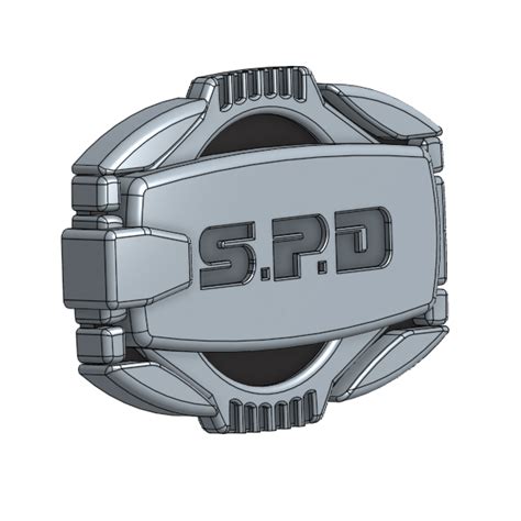 Stl File Dekaranger Power Ranger Spd Belt Buckle・3d Print Object To
