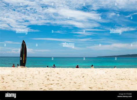Puka Beach Boracay Philippines Stock Photo Alamy