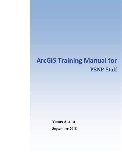 Arcgis Training Manual Pdf Geographic Information System Arc Gis