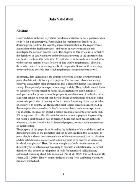 data validation pdf