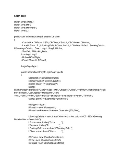 login page java pdf integer computer science computer programming
