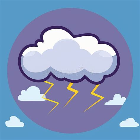 Graphic Icon Of A Thundercloud Stock Illustration Illustration Of