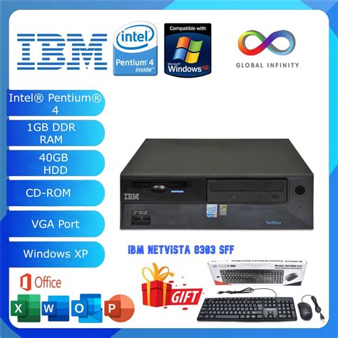 refurbished desktop ibm netvista 8303 sff intel pentium 4 1gb ddr