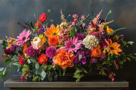 Floral Arrangements Bright And Lively Floral Arrangement Filled With A