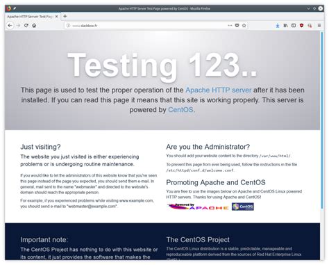 Serveur Web Apache Sous Centos Le Blog Technique De Microlinux