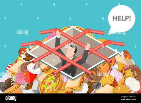Fast Food Trap Unhealthy Nutrition Eating Risks And Harmful Effects