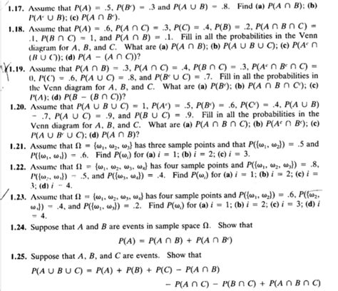 Solved 117 ﻿assume That Pa5pb3 ﻿and Pa∪b8