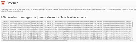 Déboguer une page blanche ou une erreur 500