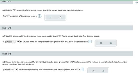 Solved SAT Scores Assume That In A Given Year The Mean Chegg