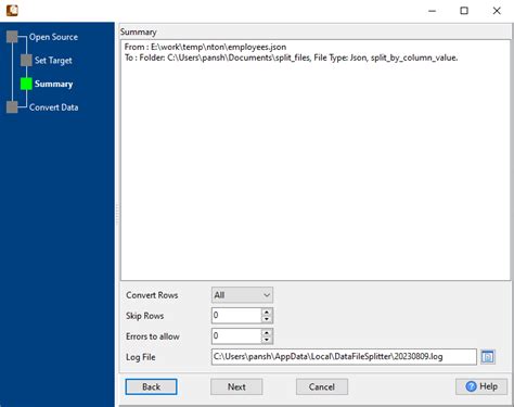 Split Large Json File By Column Value