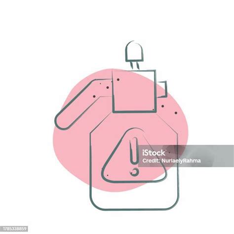 Penyemprot Ikon Terkait Dengan Simbol Racun Gaya Bintik Warna Desain