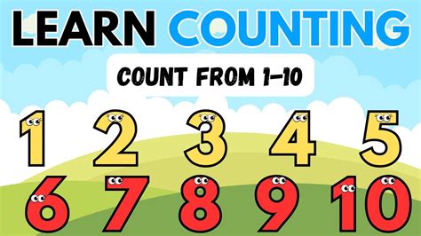 Learn Number Counting From 1 10 Count Up To 10 Count To Ten Youtube
