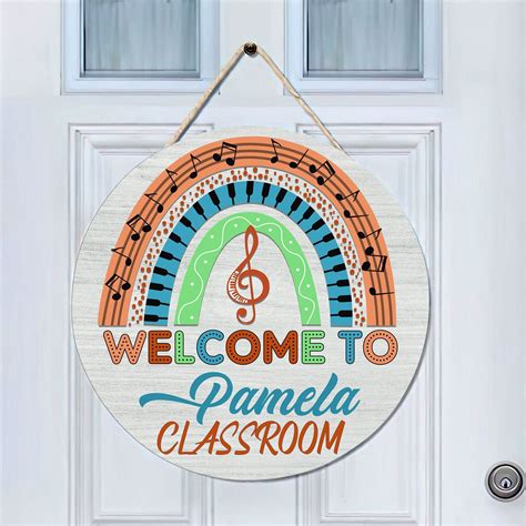 Personalized Teacher Door Sign Teacher Door Hanger Teacher Decor Custom