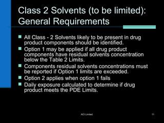 What Is Residual Solvent And Its Identification PPT