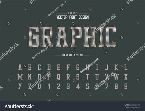 Pixel Font Alphabet Vector Typeface Number Stock Vector Royalty Free Shutterstock