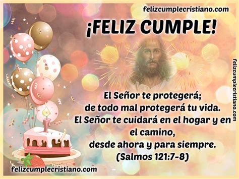 Imágenes De Cumpleaños Con Salmo 1217 8 Feliz Cumple Cristiano