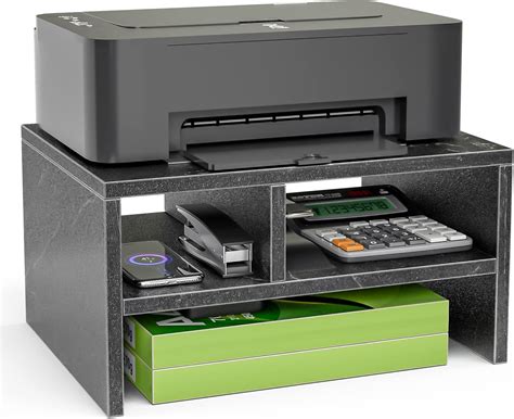 Printer Stand For Desktop Wooden Printer Stand Shelf With Storage Printer Shelf