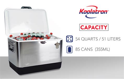 Koolatron Ice Chest Stainless Steel 51 Litre