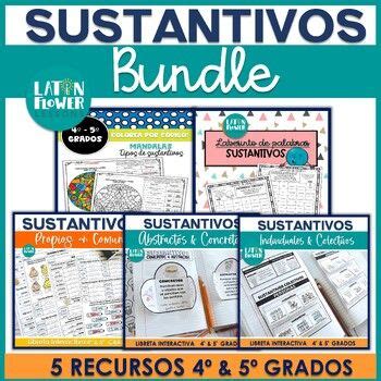 Sustantivos Libreta Interactiva Bundle En 2024 Sustantivos