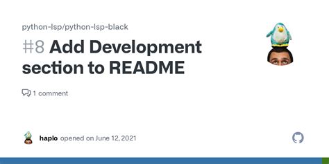 Add Development Section To README Issue Python Lsp Python Lsp Black GitHub