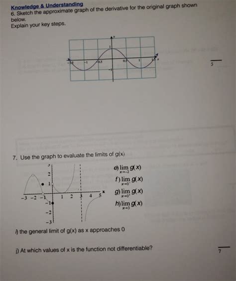 Solved Knowledge And Understanding 6 Sketch The Approximate
