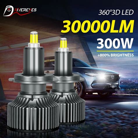 Luz LED De Erro Para Carro L Mpadas 3D 360 H1 H3 HB3 HB4 9012 HIR2