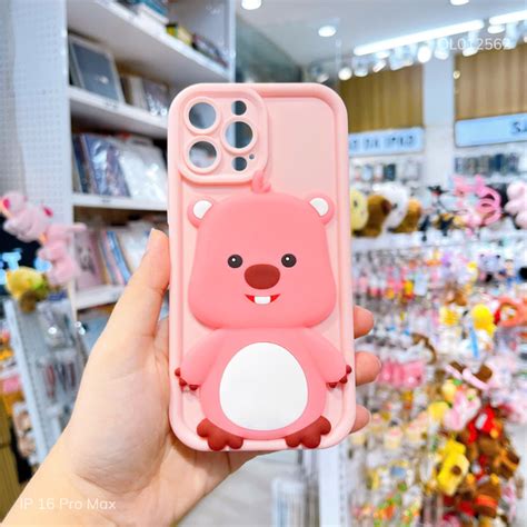 Ốp Ip 16 Pro Max Silicon Hình Loopy Nổi