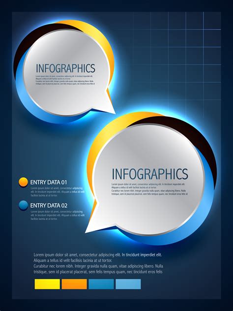 Speech Bubbles In Infographic Style 220921 Vector Art At Vecteezy