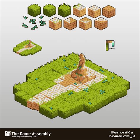 Artstation Isometric Pixel Art Weronika Kowalczyk Pixel Art