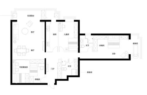 110万元三居180平米装修案例 效果图 简约 NO 2 设计本