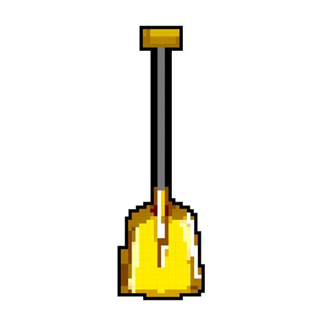 Garden Shovel Tool Game Pixel Art Vector Illustration 23867982 Vector