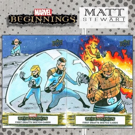 Upper Deck Marvel Beginnings Sketch Cards Drawing Some Of My Favourite