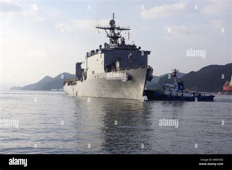 The Us Navy Whidbey Island Class Amphibious Dock Landing Ship Uss