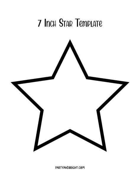 12 Inch Printable Star Template Printable Word Searches