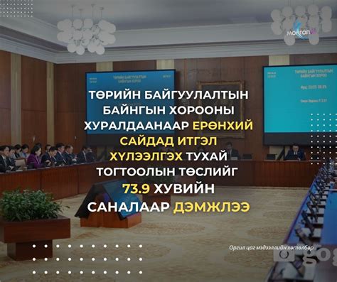 Mongol Төрийн байгуулалтын байнгын хорооны хуралдаанаар Ерөнхий сайдад итгэл хүлээлгэх тухай