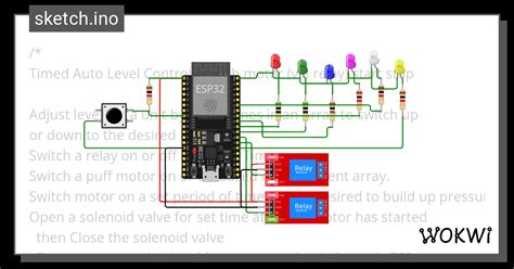 Level Switcher With Motor Wokwi Esp32 Stm32 Arduino Simulator