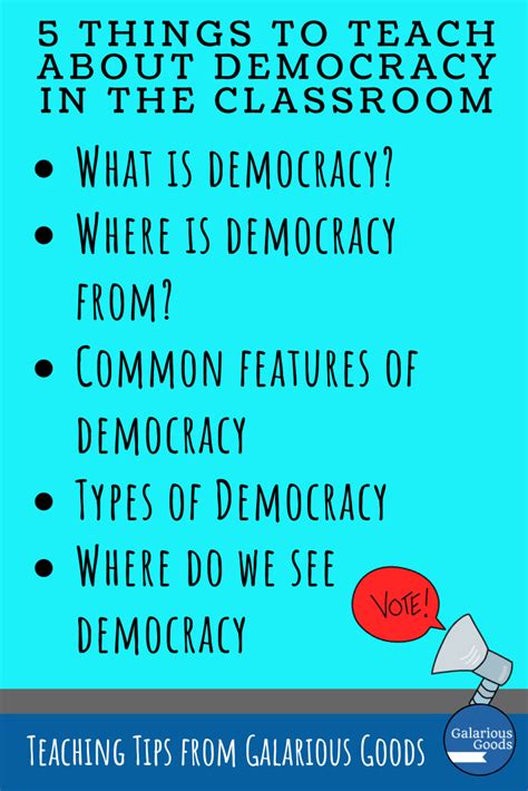5 Things To Teach About Democracy In The Classroom — Galarious Goods