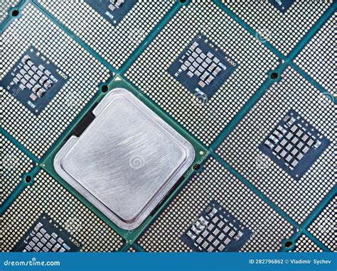Computer Microprocessors Various Computer Processors Stock Photo Image Of Electronic