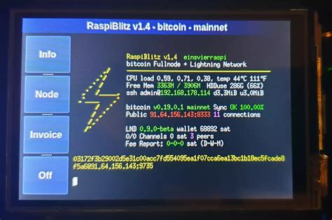 Ssh Menu Raspiblitz