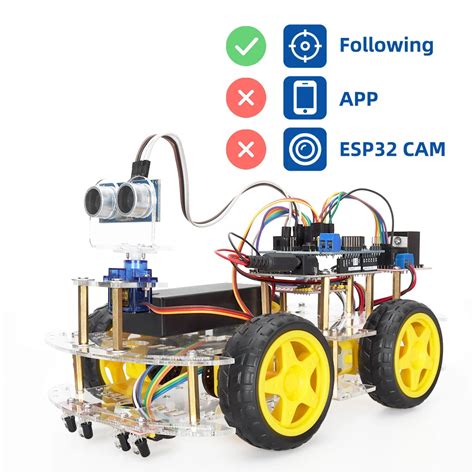 Robot Indítókészlet Az Arduino Programozáshoz Esp32 Wifi Kamerával És